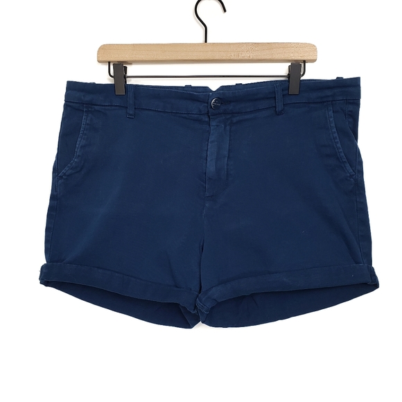 Renuar | Shorts | Renuar Blue Cuffed Shorts | Poshmark